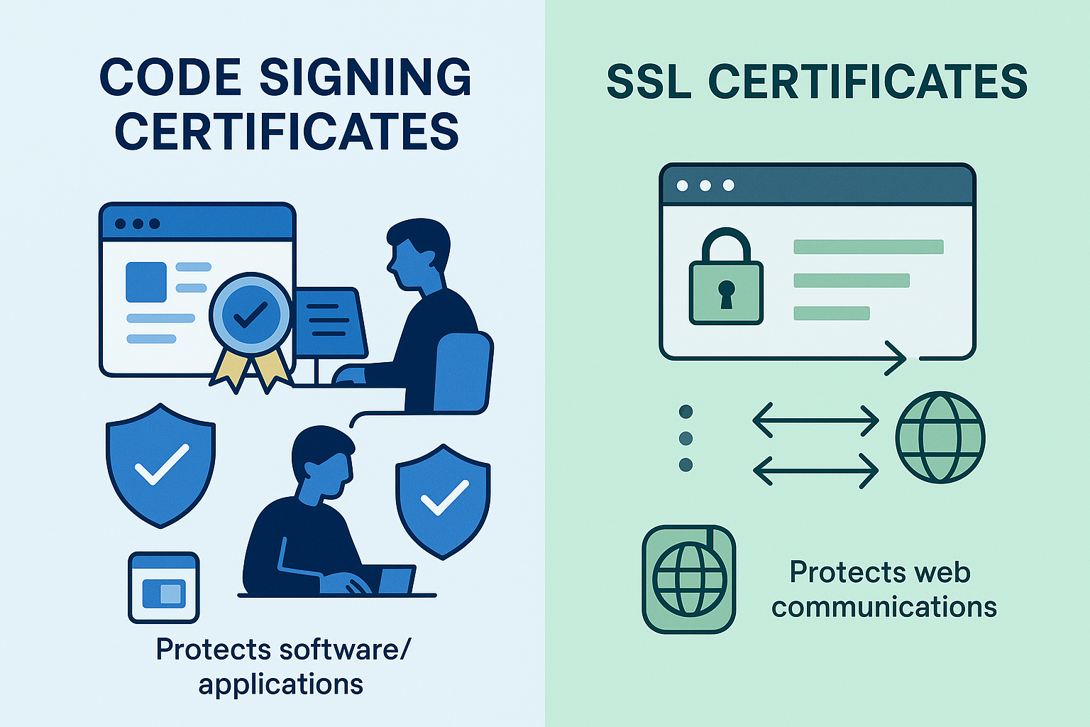 Code Signing vs SSL Certificates – Trustico® Online Security